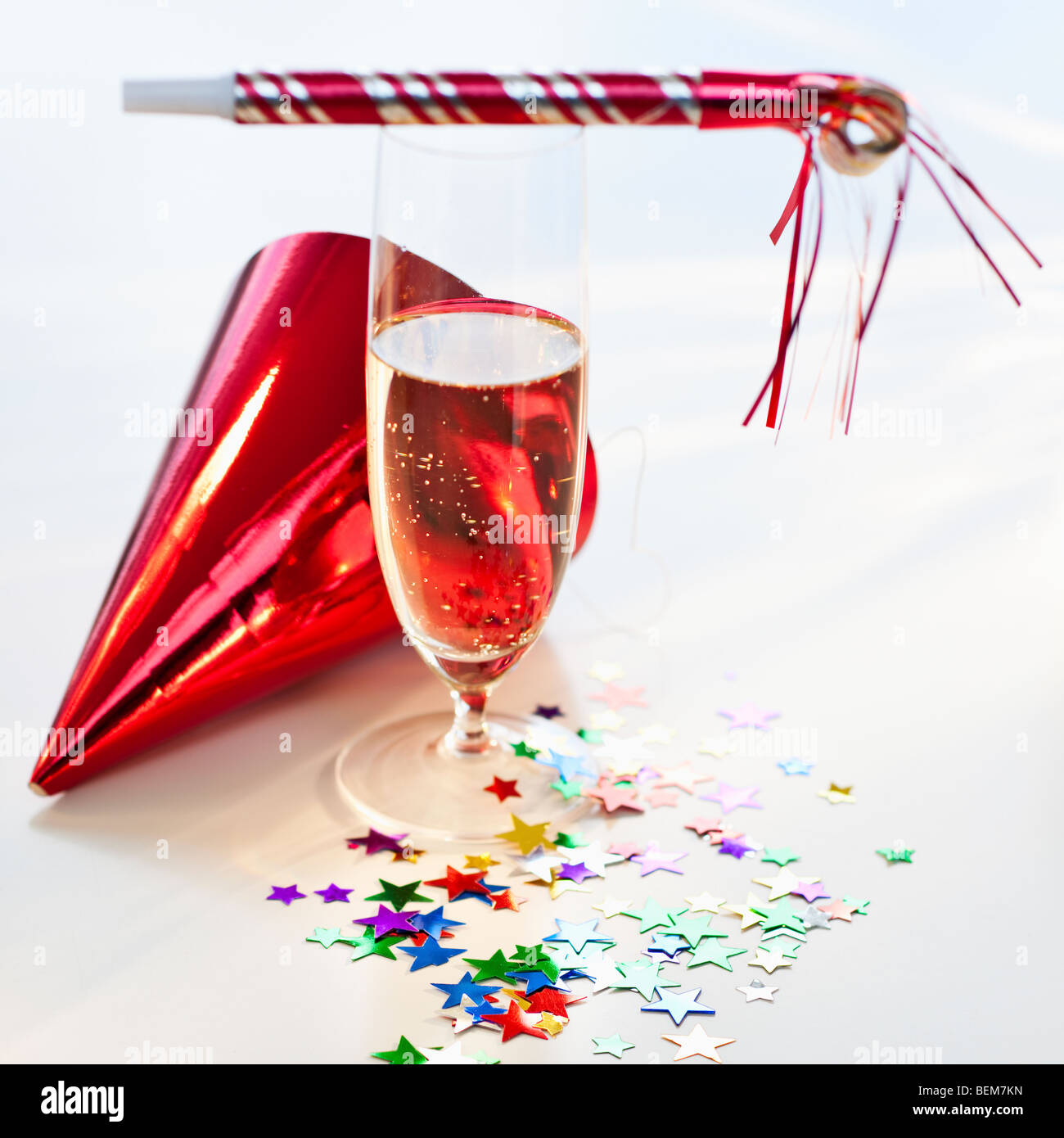 Birthday party items Stock Photo - Alamy