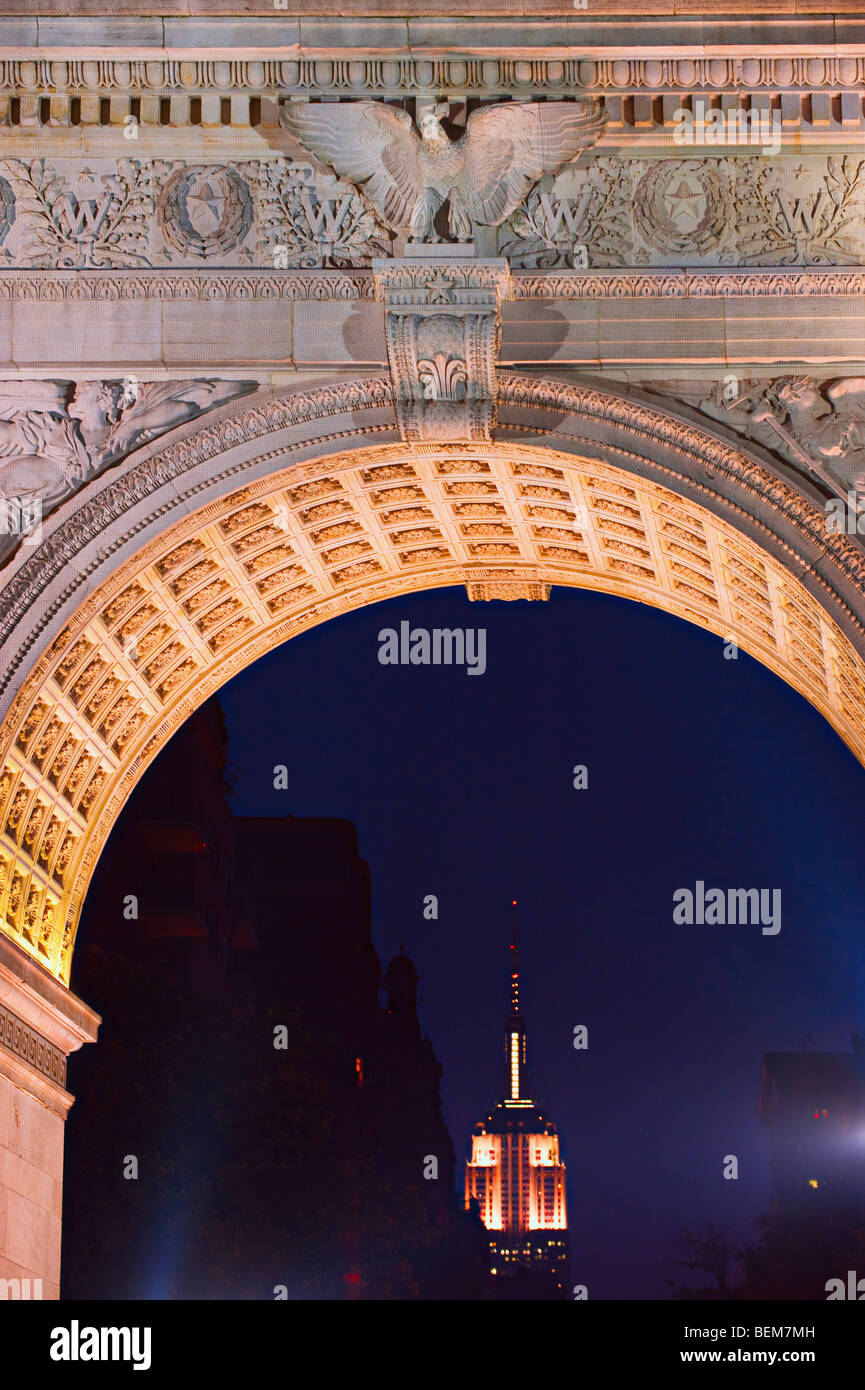 Washington square park arch hi-res stock photography and images - Alamy