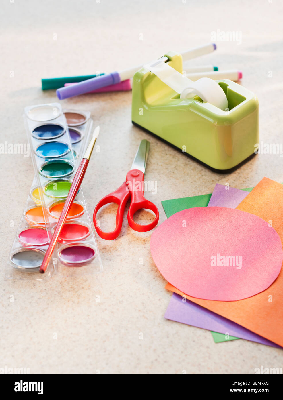 Back to school supplies Stock Photo - Alamy