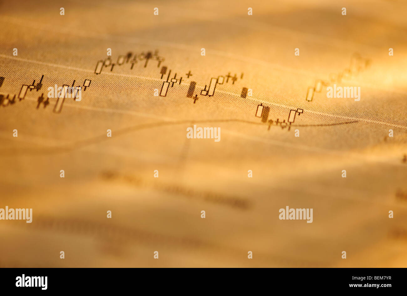 Banking charts and trendlines Stock Photo - Alamy