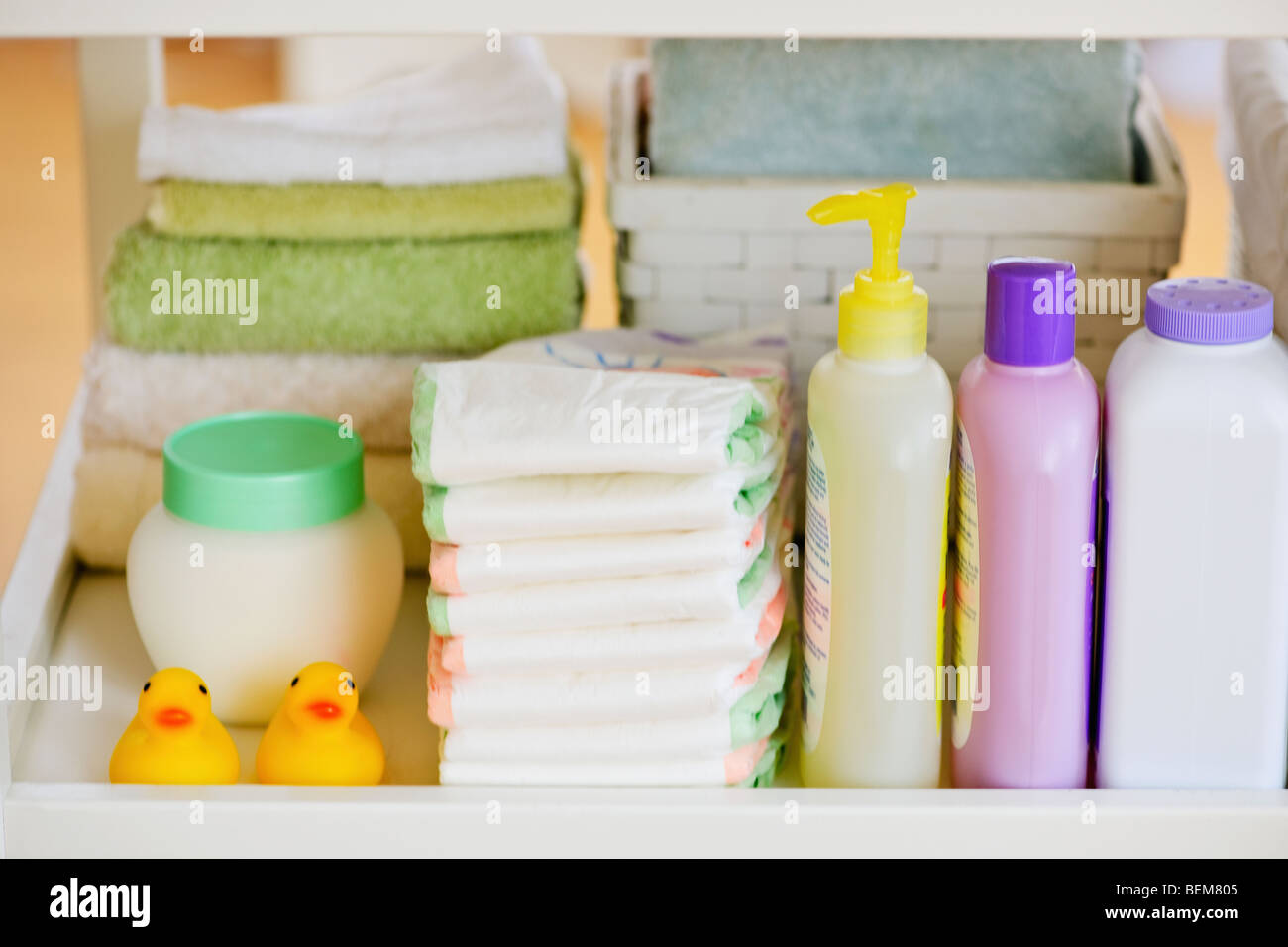 Baby items hi-res stock photography and images - Alamy