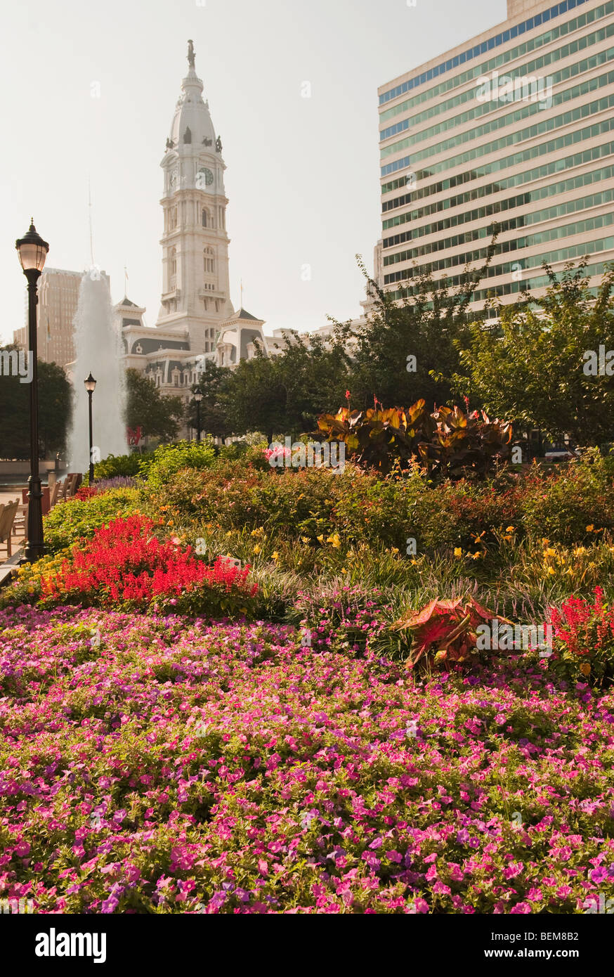 Office buildings and City Hall Stock Photo - Alamy