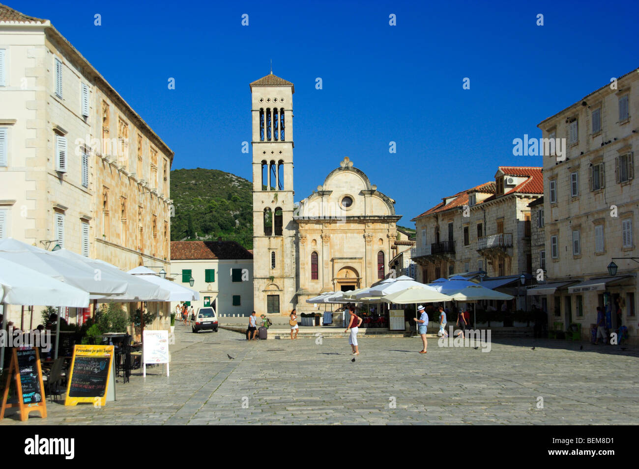 Cathedral of St. Stephen in Hvar town, Croatia Stock Photo - Alamy