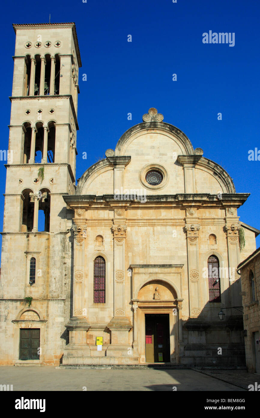 Cathedral of St. Stephen in Hvar town, Croatia Stock Photo - Alamy
