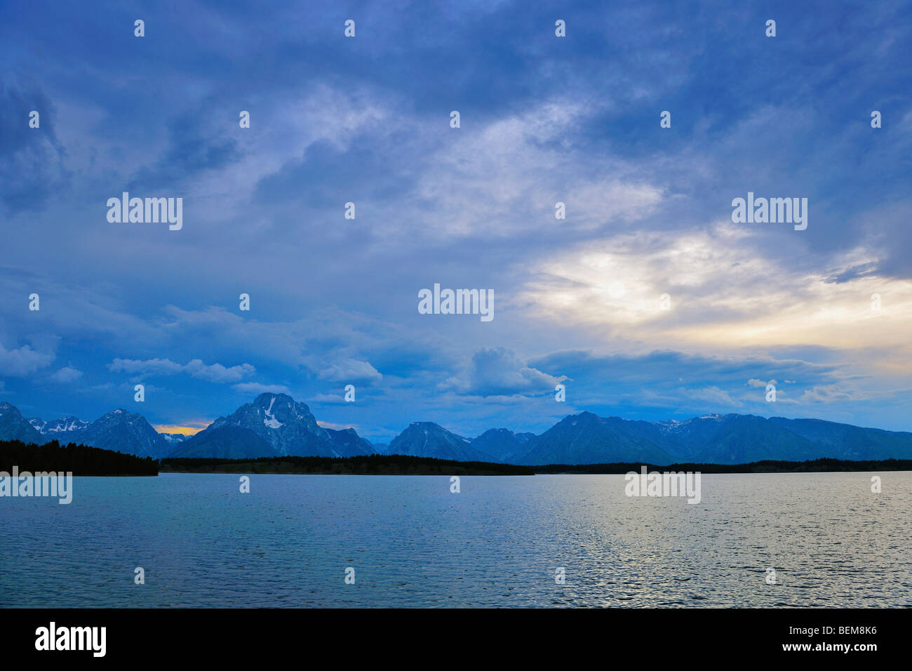 Scenic view of lake Stock Photo - Alamy