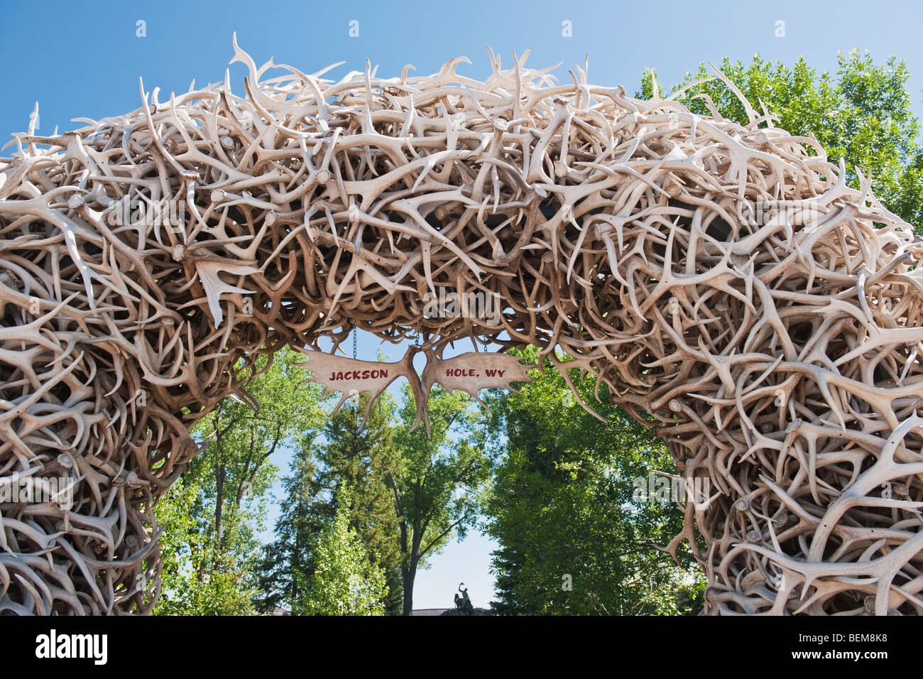 Jackson hole wyoming antlers hi-res stock photography and images - Alamy