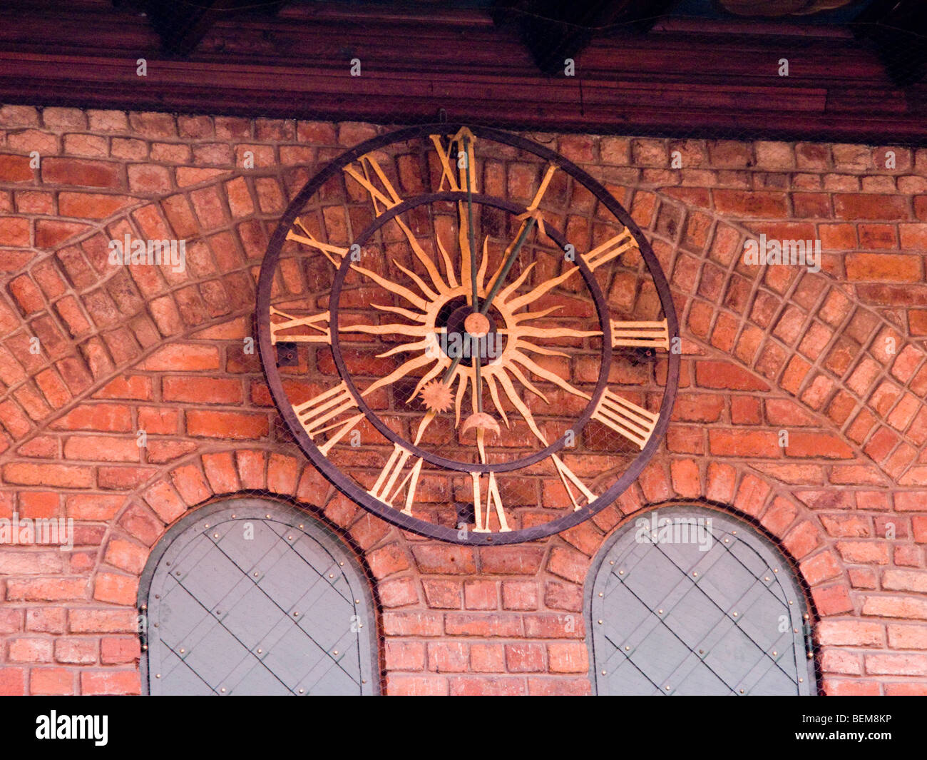 The face of the courtyard clock of the Grand College, or Collegium ...