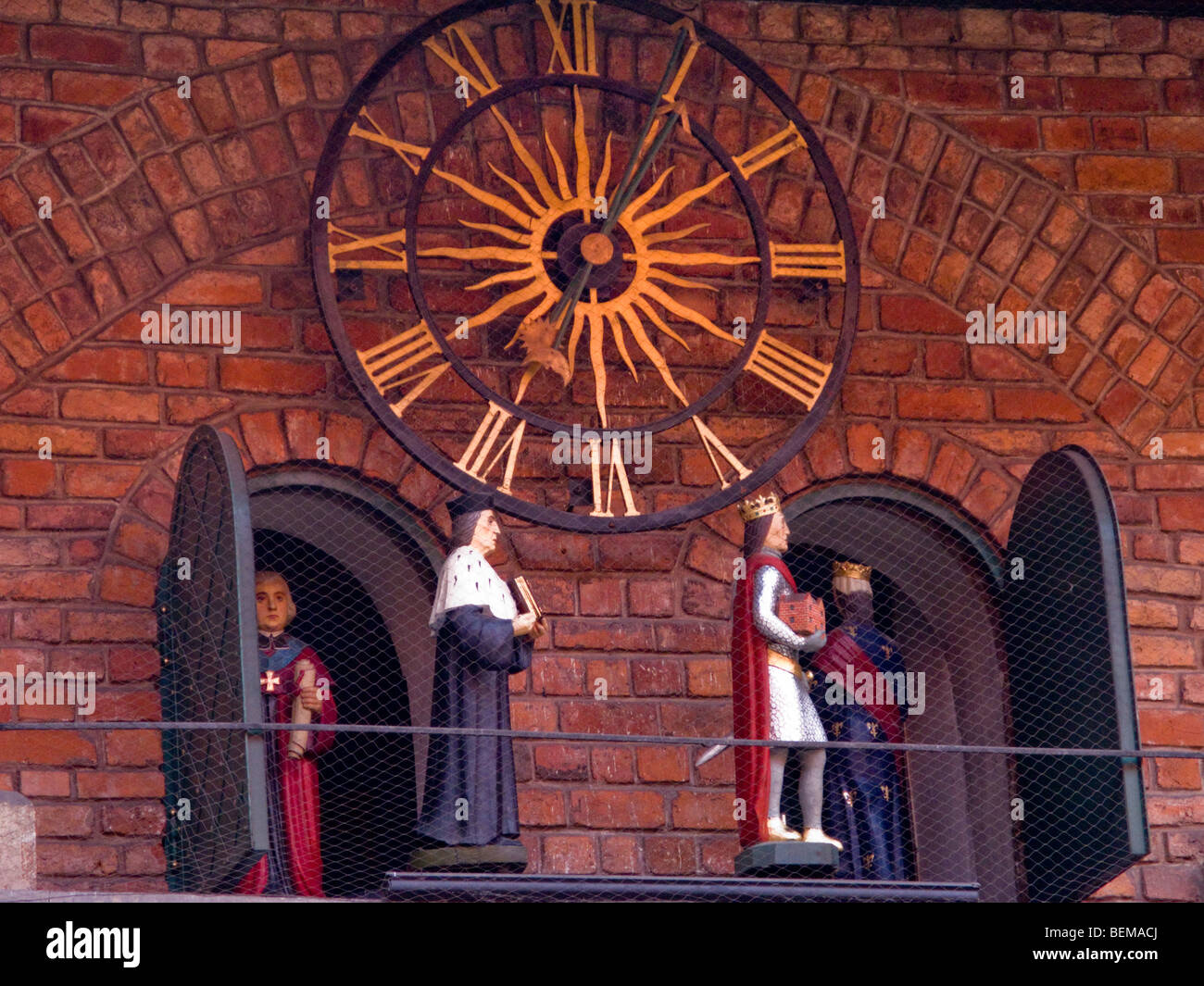 The courtyard clock of the Grand College, or Collegium Maius. krakow ...