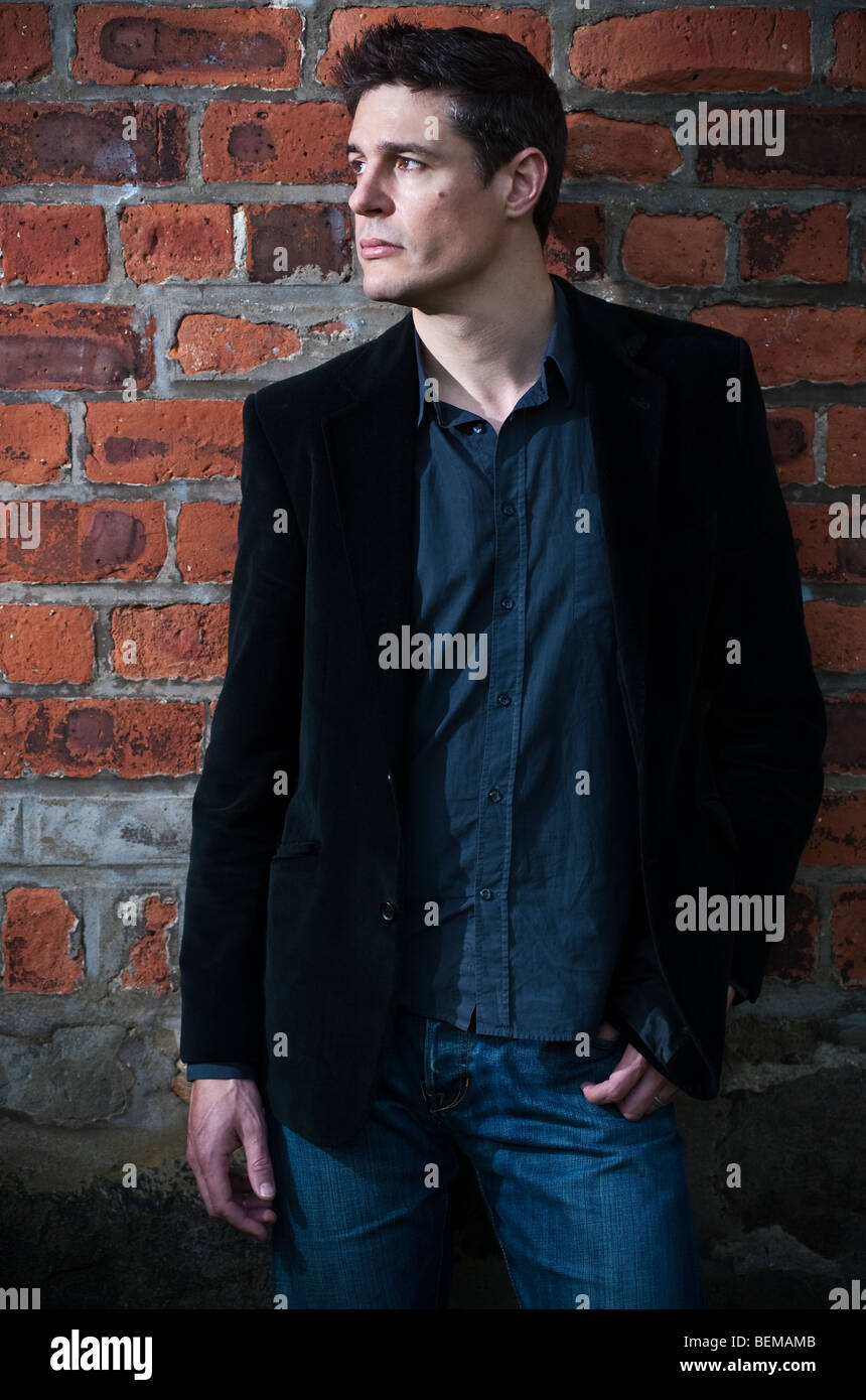 Male portrait outdoors Stock Photo - Alamy