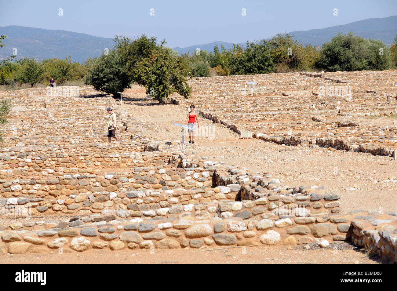 Olynthos ancient Greek city archaeological remains northern Greece ...