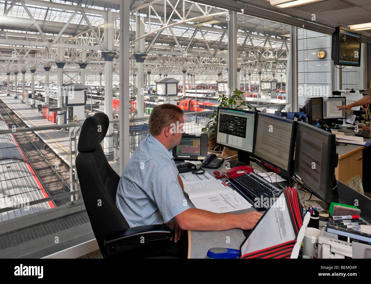 Network Rail Control Centre Stock Photo - Alamy