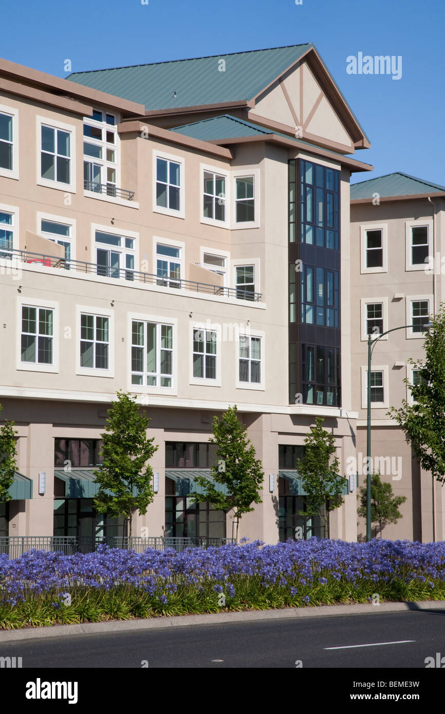 Mixed use housing development (multi use). Residential condominiums and ...