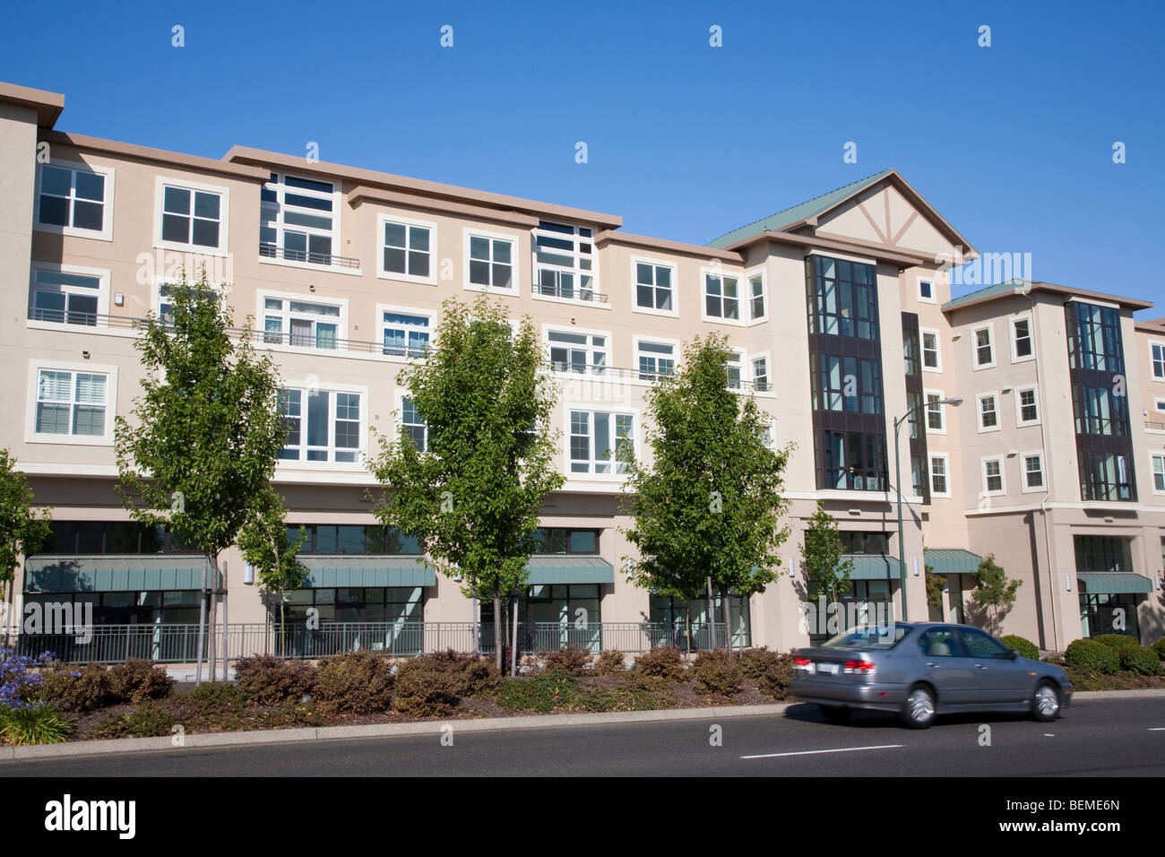 Mixed use housing development (multi use). Residential condominiums and ...