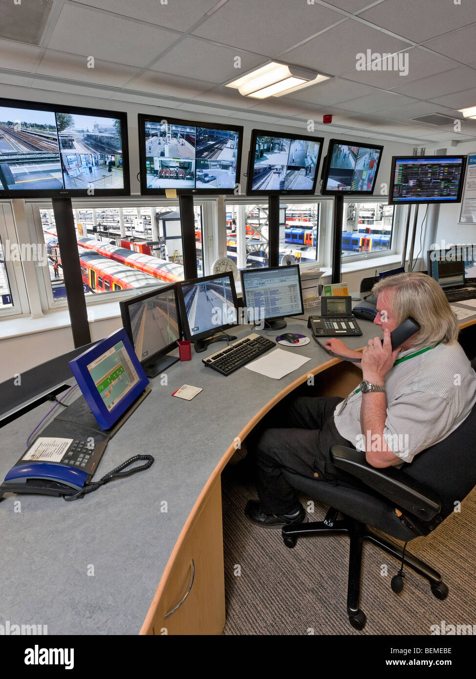 Network Rail Control Centre Stock Photo - Alamy