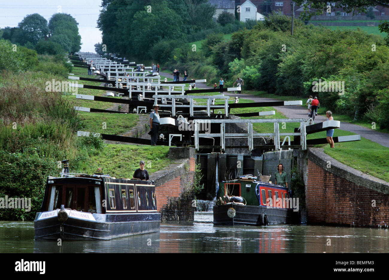 The caen hill locks hi-res stock photography and images - Alamy