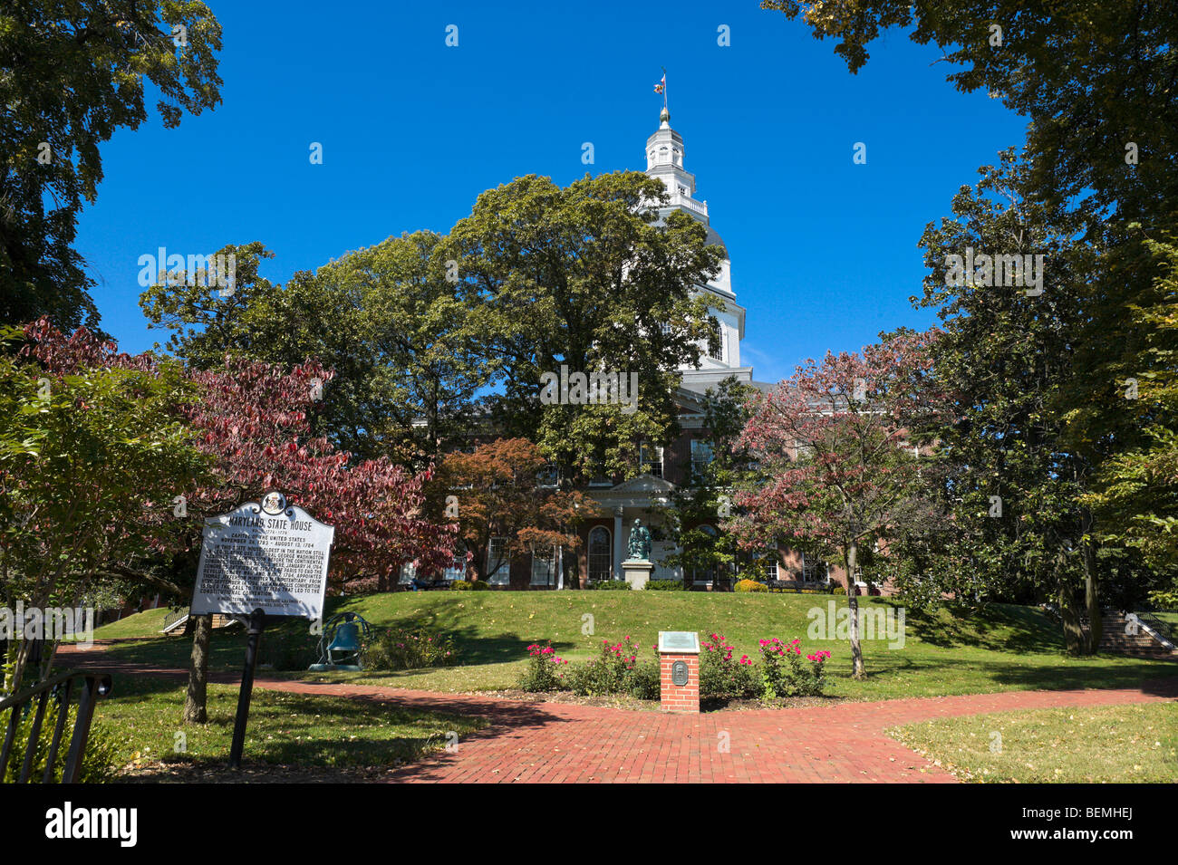Maryland State House (the State Capitol Building), Annapolis, Maryland ...