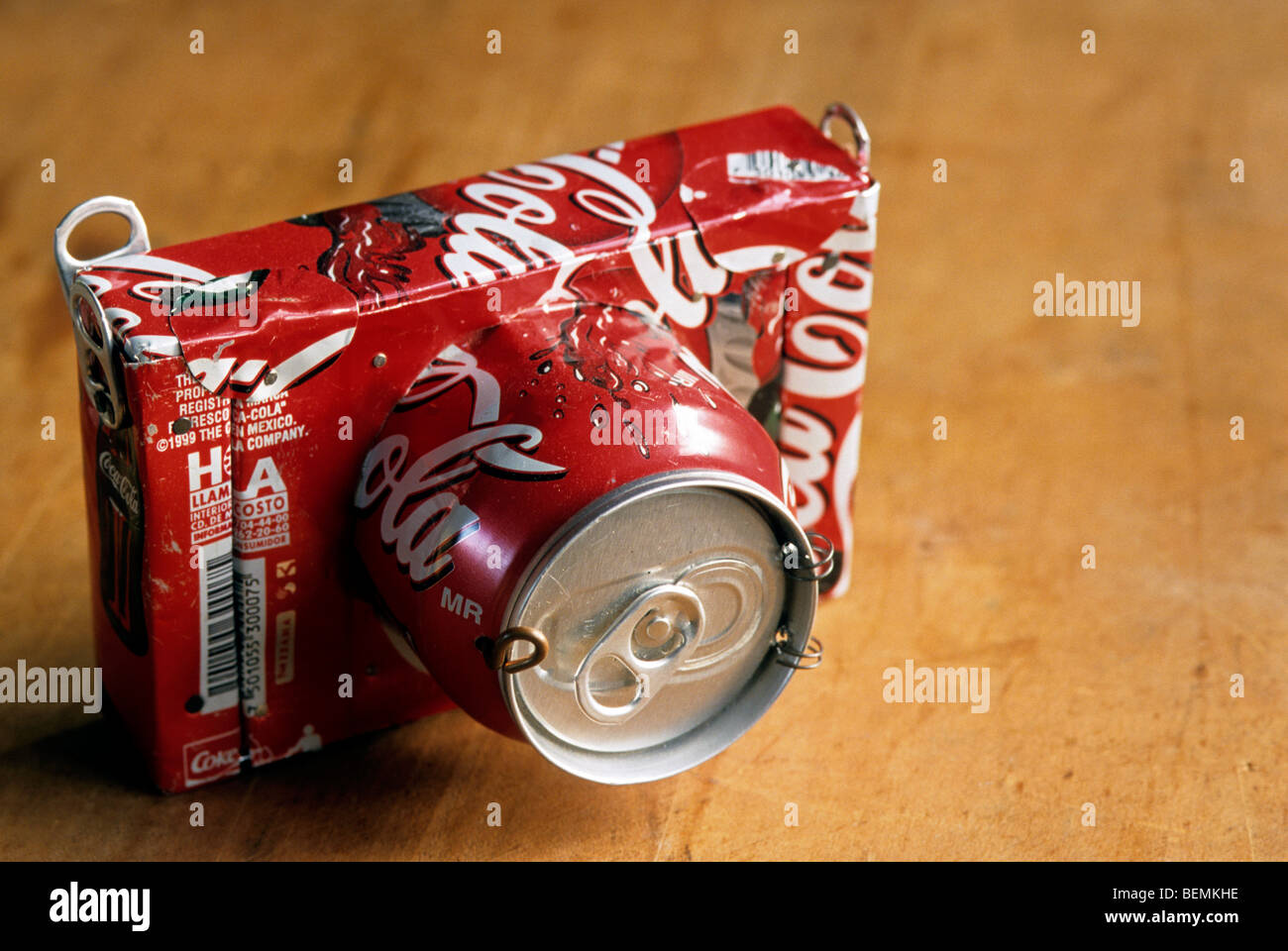 African toy camera made from recycled Coca-Cola cans Stock Photo - Alamy