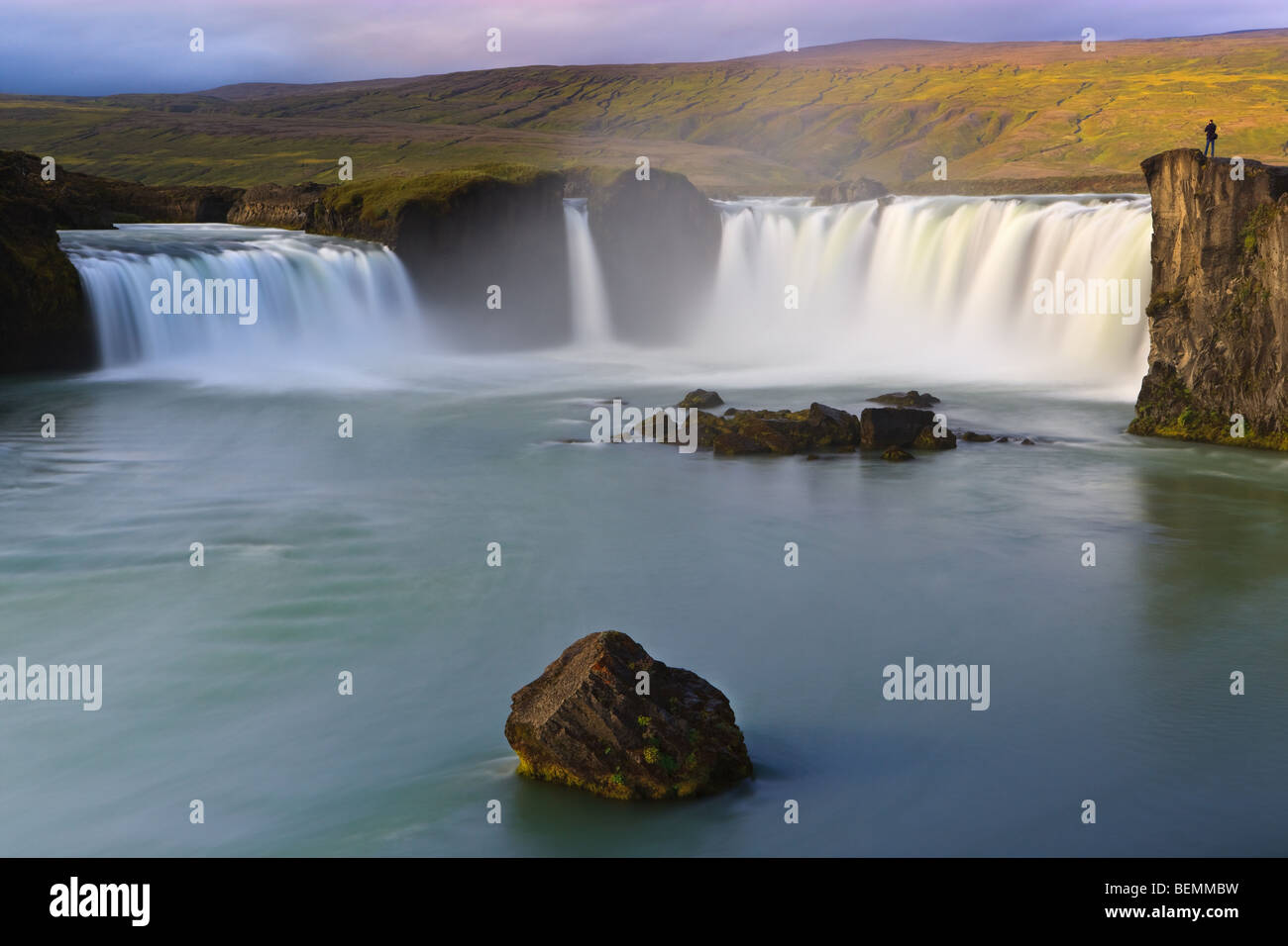 Waterfall Godafoss, Iceland Stock Photo - Alamy