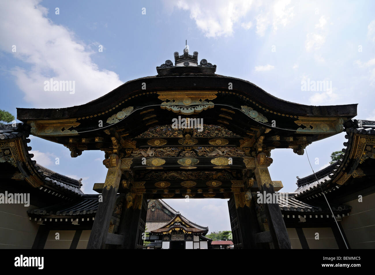 Karamon (aka Karakado), main gate to Ninomaru Palace. Nijo-jo (Nijo ...
