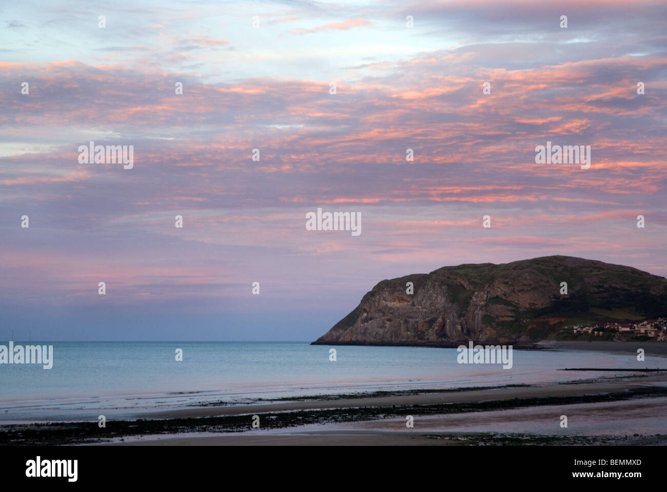 Sunset Llandudno Wales Stock Photo - Alamy