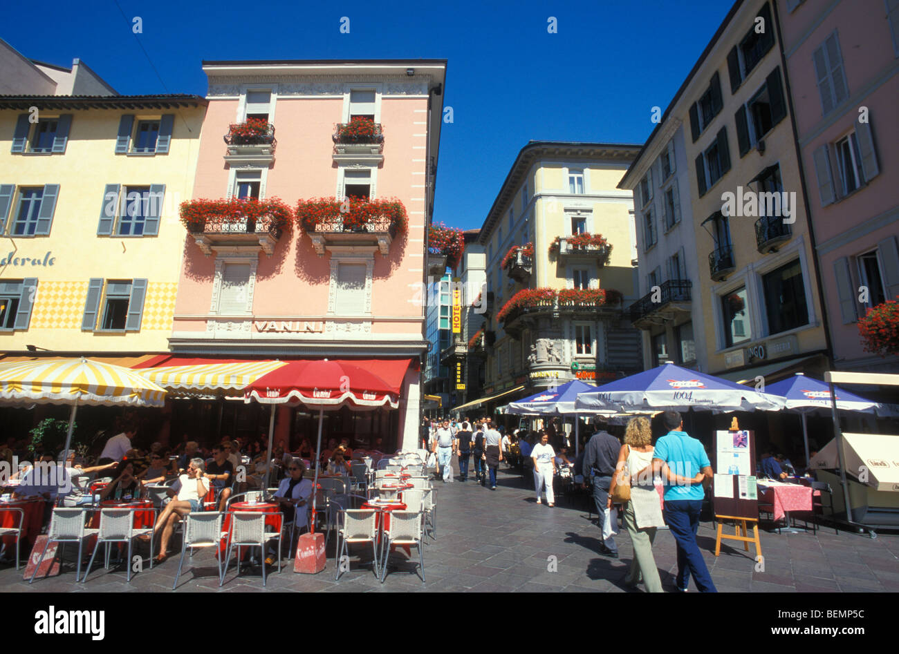 Lugano piazza riforma hi-res stock photography and images - Alamy