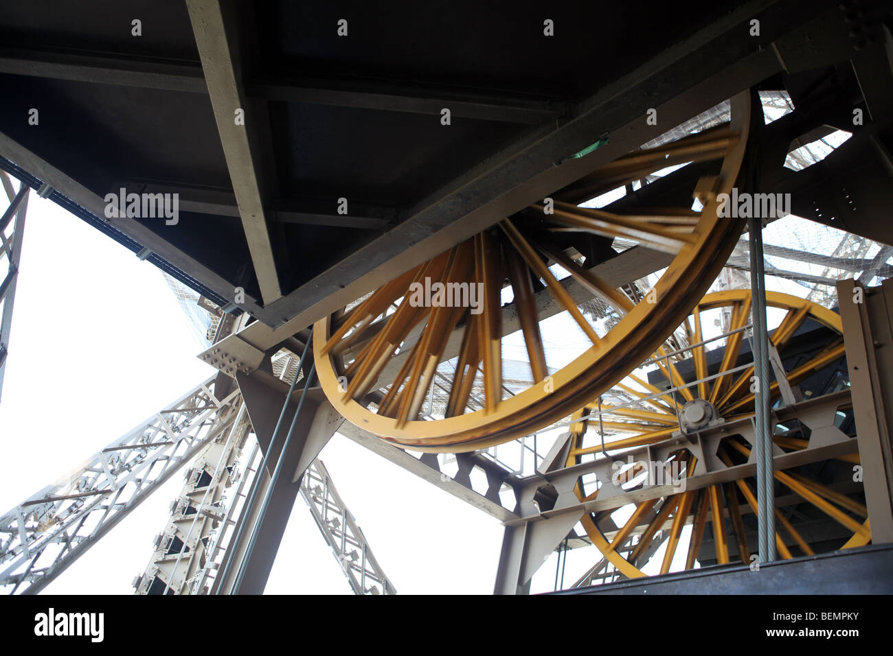 Eiffel tower elevator hi-res stock photography and images - Alamy