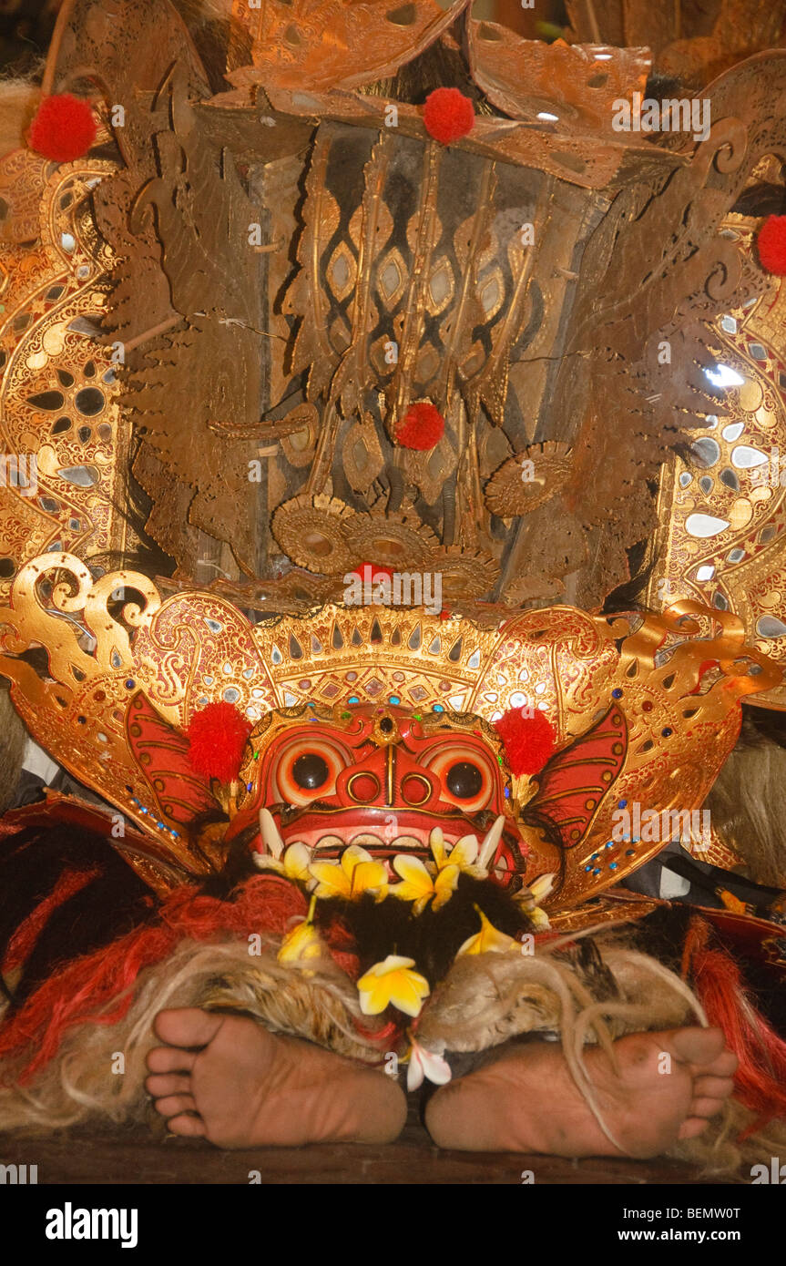 performer at a Barong and Kris dance in Bali Indonesia Stock Photo - Alamy