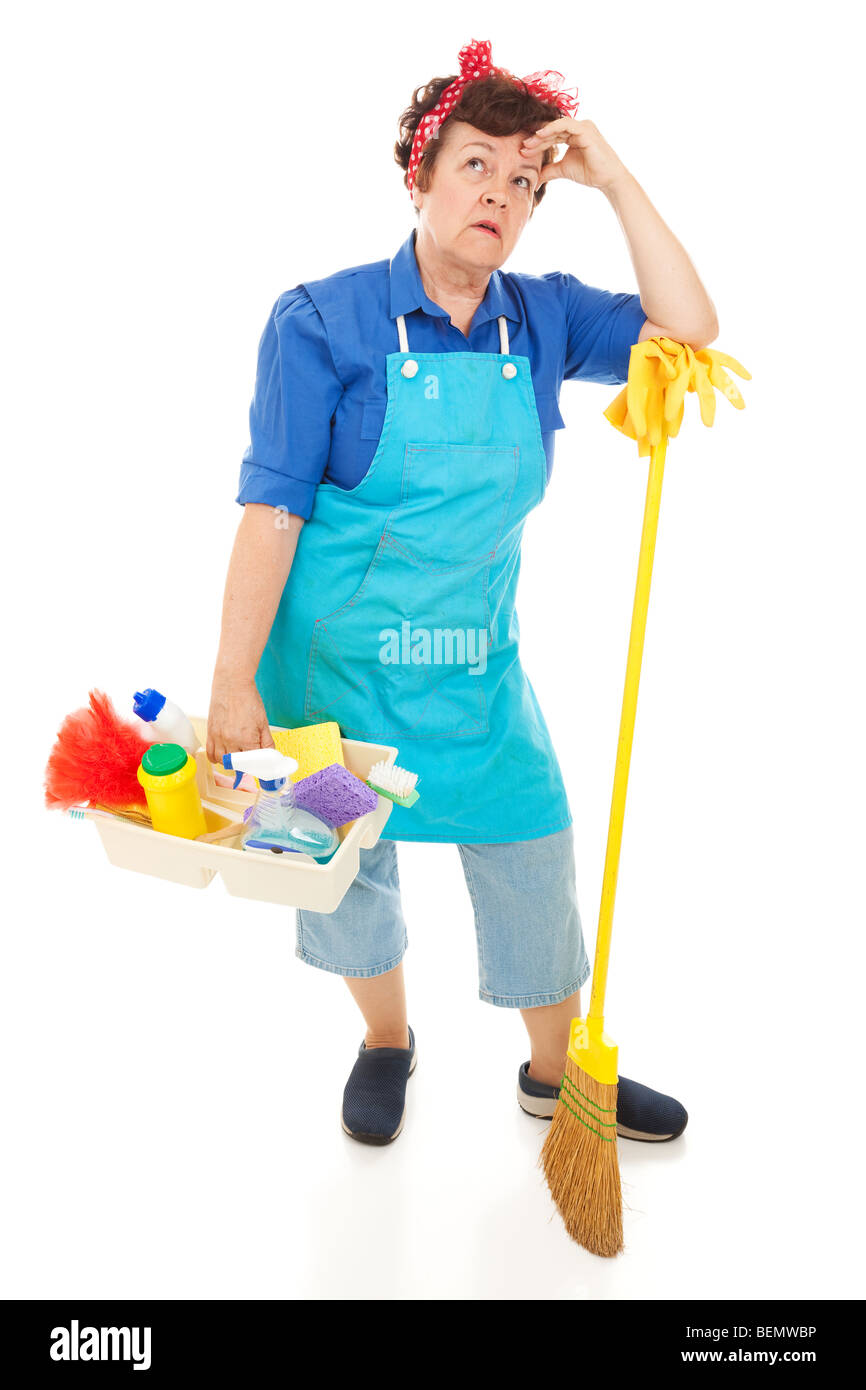 Tired Cleaning Lady