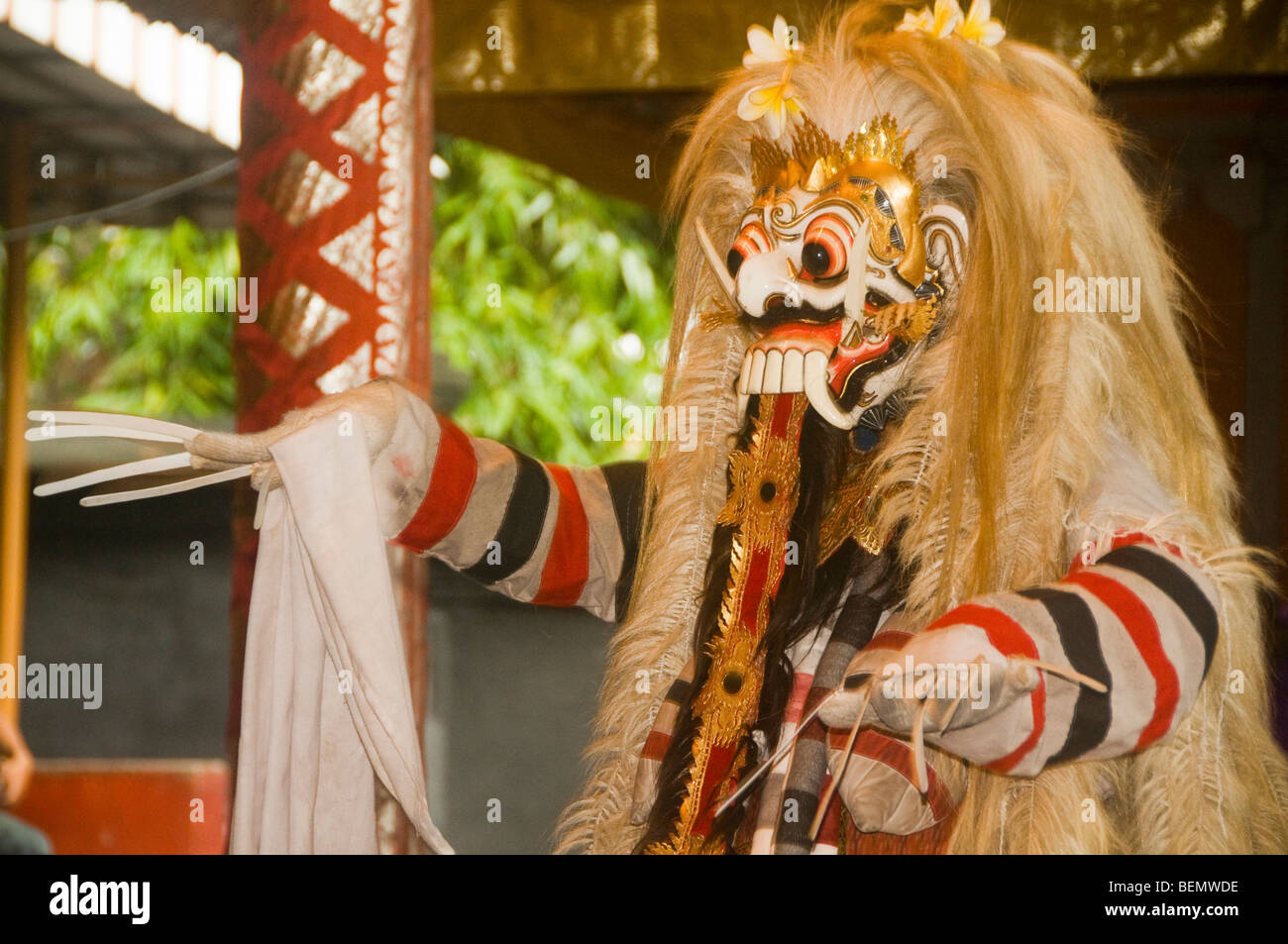 performer at a Barong and Kris dance in Bali Indonesia Stock Photo - Alamy