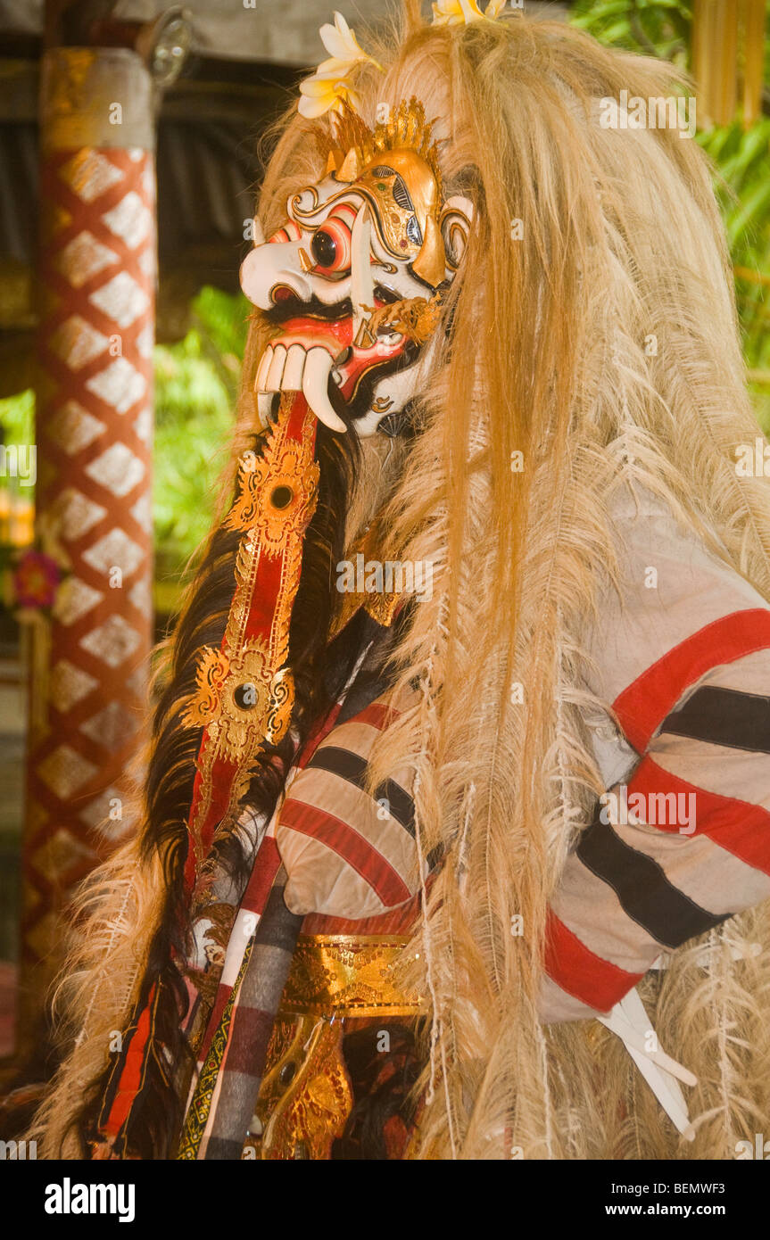 performer at a Barong and Kris dance in Bali Indonesia Stock Photo - Alamy