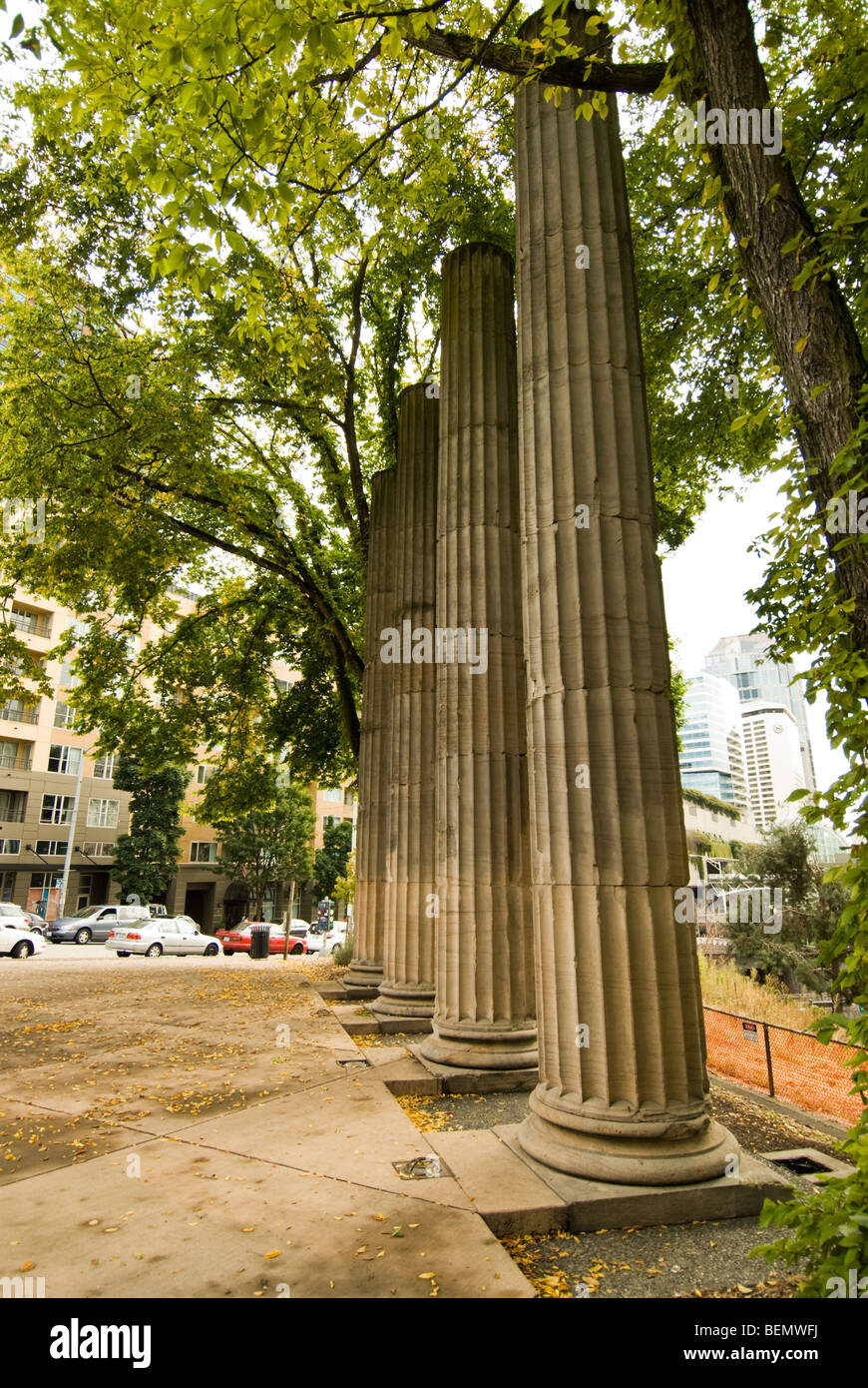 Seattle's Plymouth Pillars Park Stock Photo - Alamy