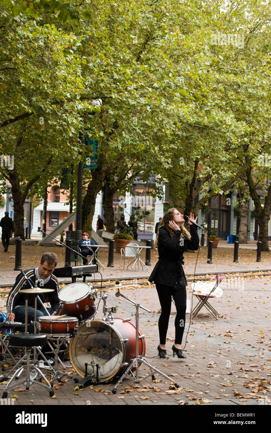 Pioneer Square Park Occidental Stock Photos & Pioneer Square Park ...
