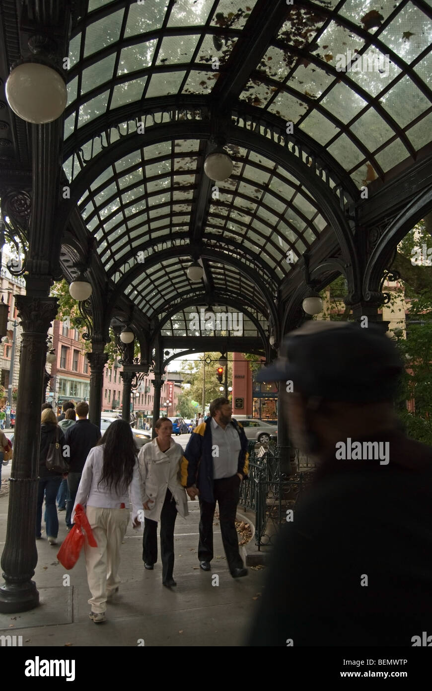 The Pioneer Square Pergola in downtown Seattle Stock Photo - Alamy
