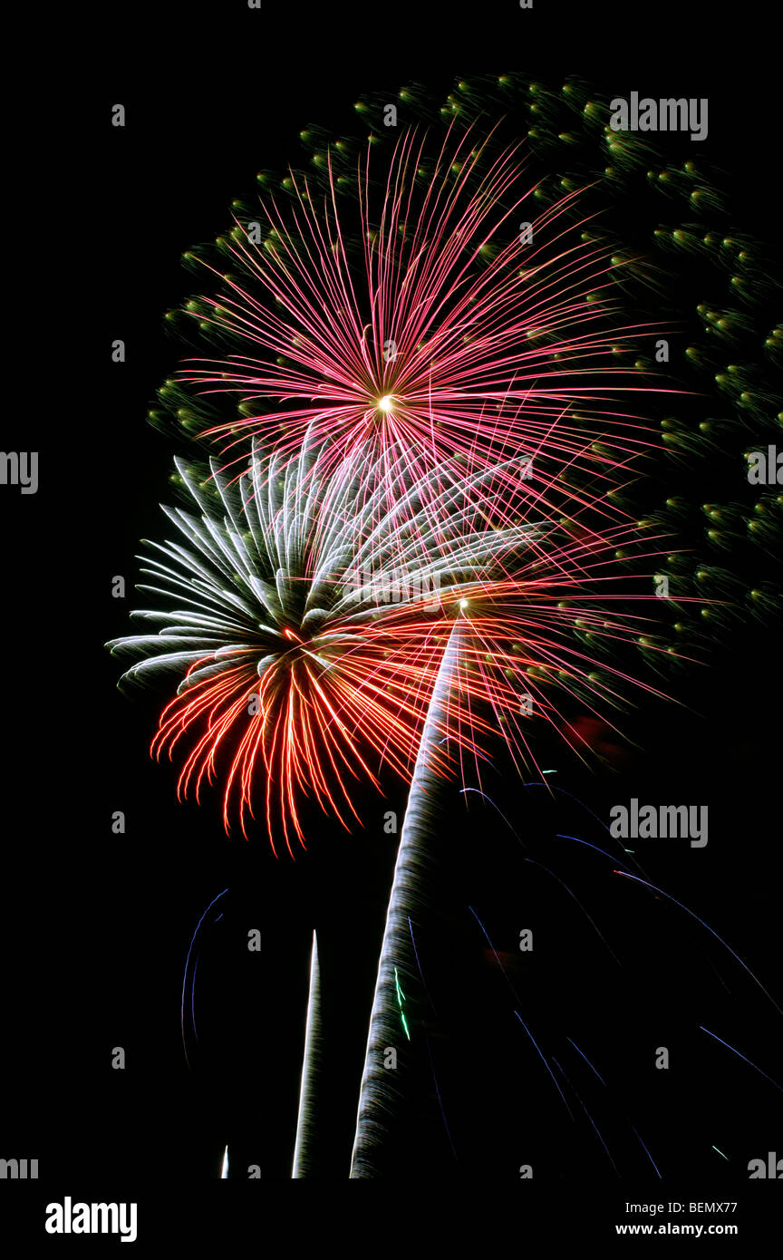 Festive new year celebration fireworks hi-res stock photography and ...
