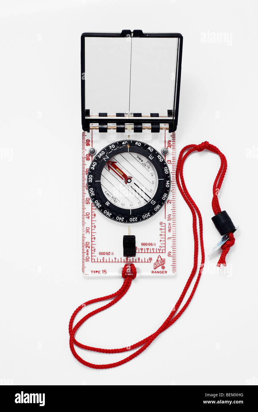 Compass against white background, orientaion Stock Photo - Alamy