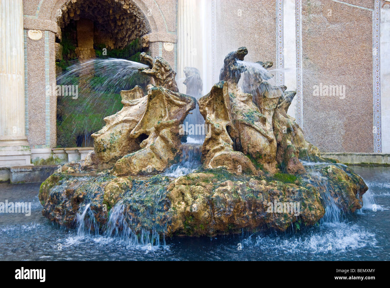 The Fontana dei Dragoni (The Dragons Fountain), Villa D'Este, Tivoli ...