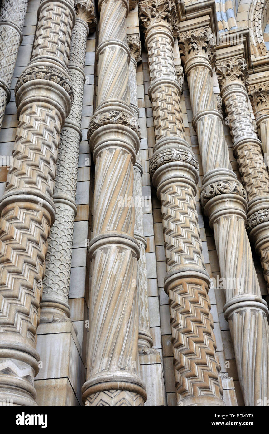 Victorian columns at Natural History Museum at London Stock Photo - Alamy