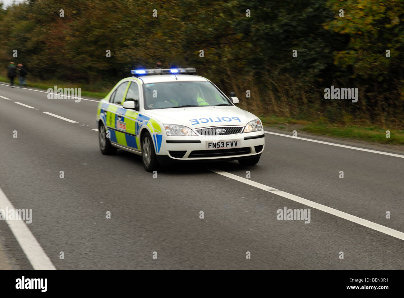 Police Car Emergency Stock Photo - Alamy