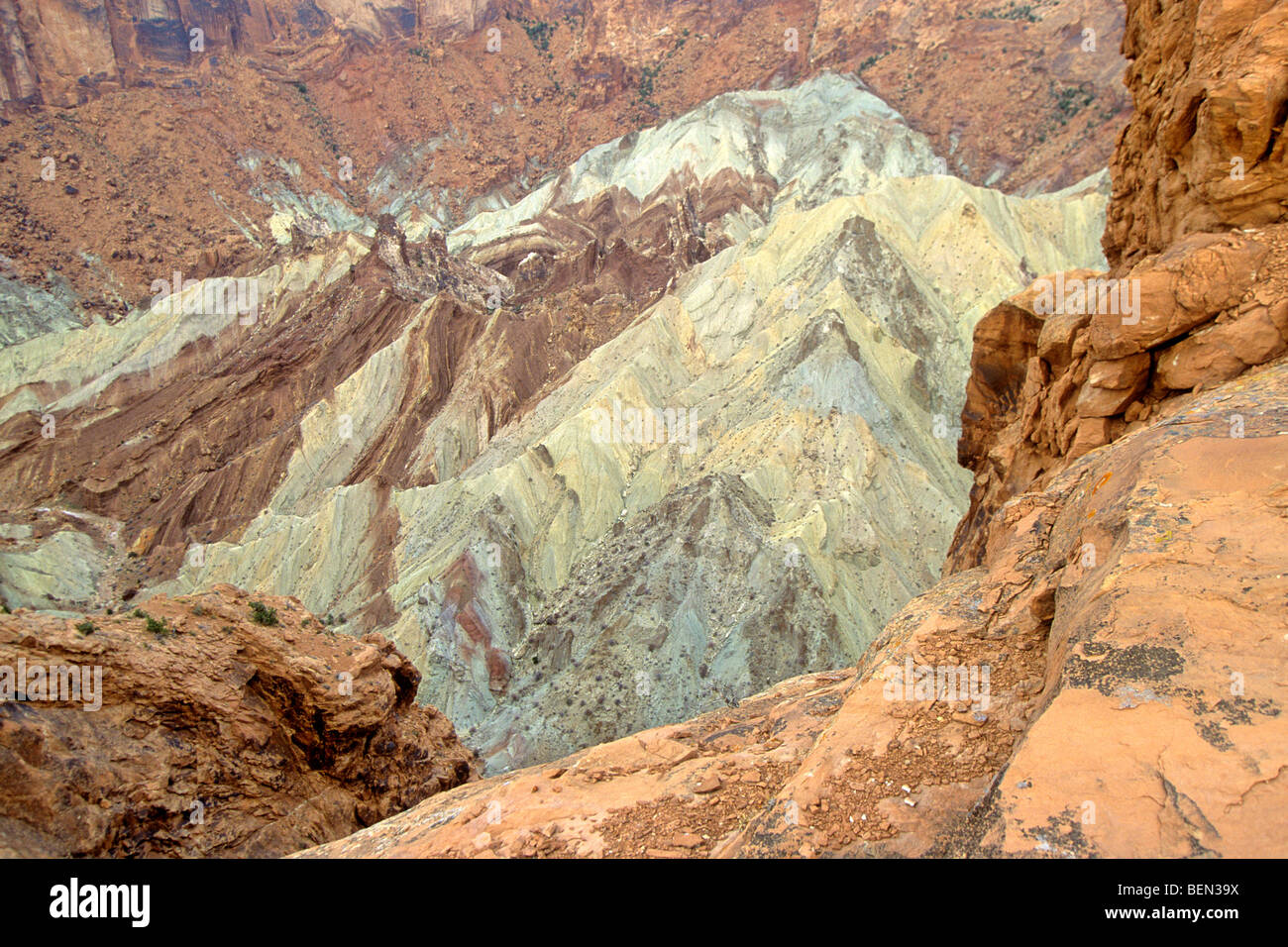 Upheaval Dome an eroded anticline exposing sedimentary rocks at ...