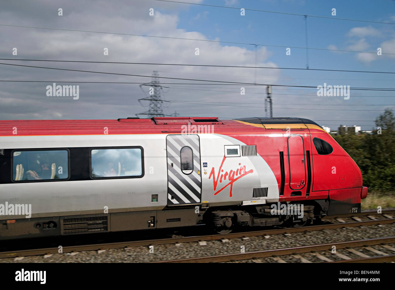a virgin voyager train near dudley port west midlands Stock Photo - Alamy