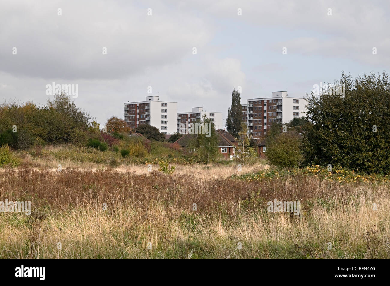 Sheepwash Urban Park part of Black Country Urban Forest with trees and ...