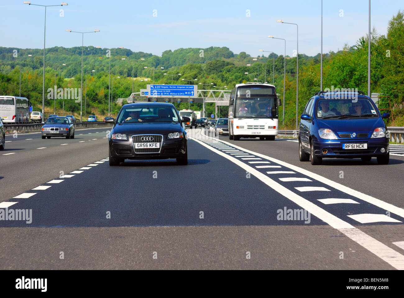 British motorway hi-res stock photography and images - Alamy