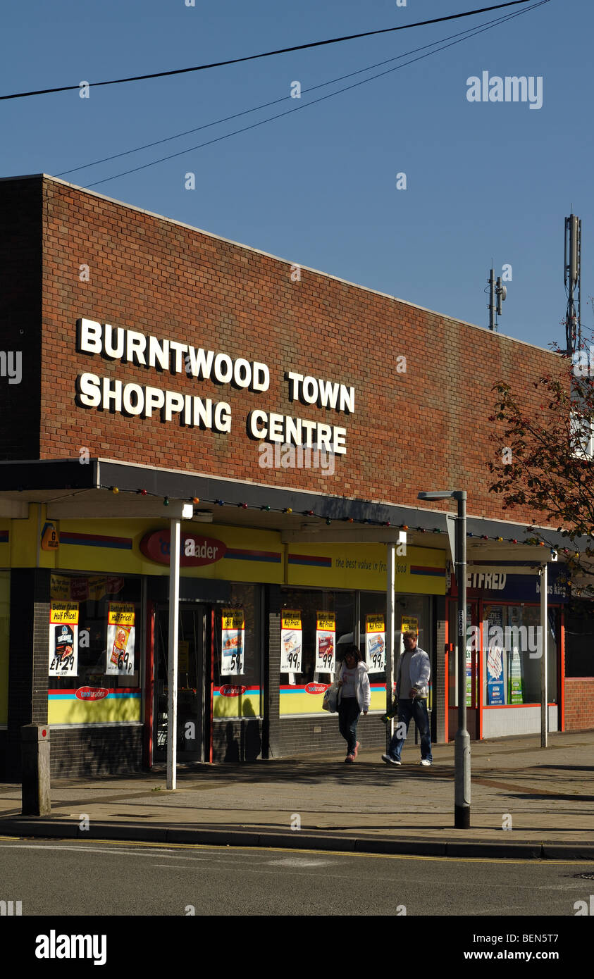 Burntwood Town Shopping Centre, Staffordshire, England, UK Stock Photo ...