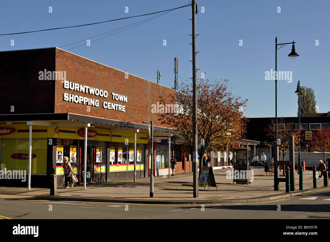 Burntwood Town Shopping Centre, Staffordshire, England, UK Stock Photo ...