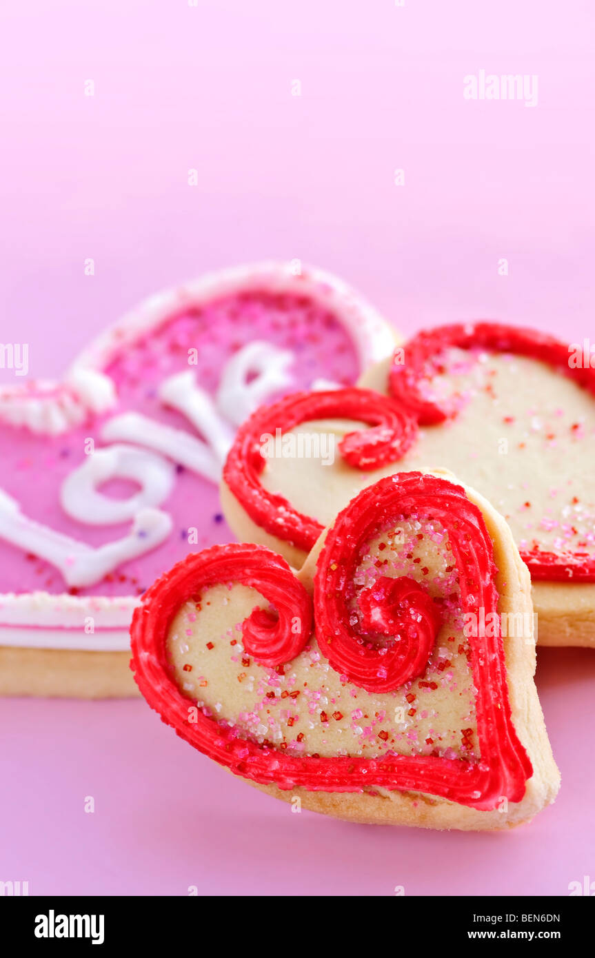 Pink shortbread biscuits hi-res stock photography and images - Alamy