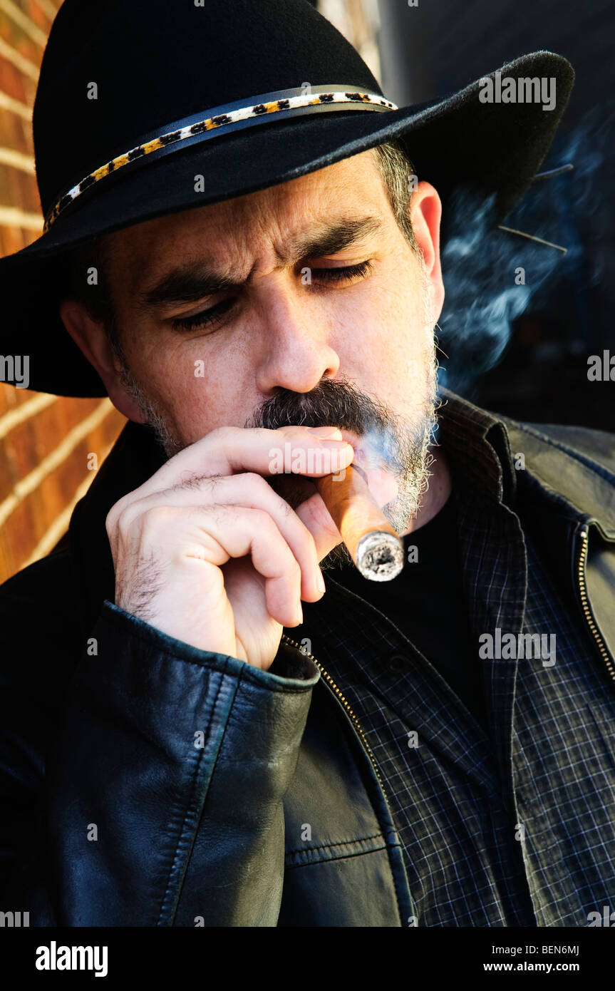 Cowboy Smoking Cigar High Resolution Stock Photography and Images - Alamy