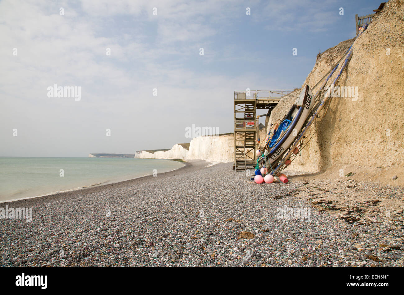 Steps beach birling gap east hi-res stock photography and images - Alamy