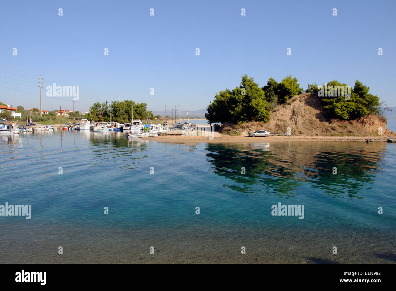 The Potidaia Canal entrance at Nea Potidaia northern Greece The ...