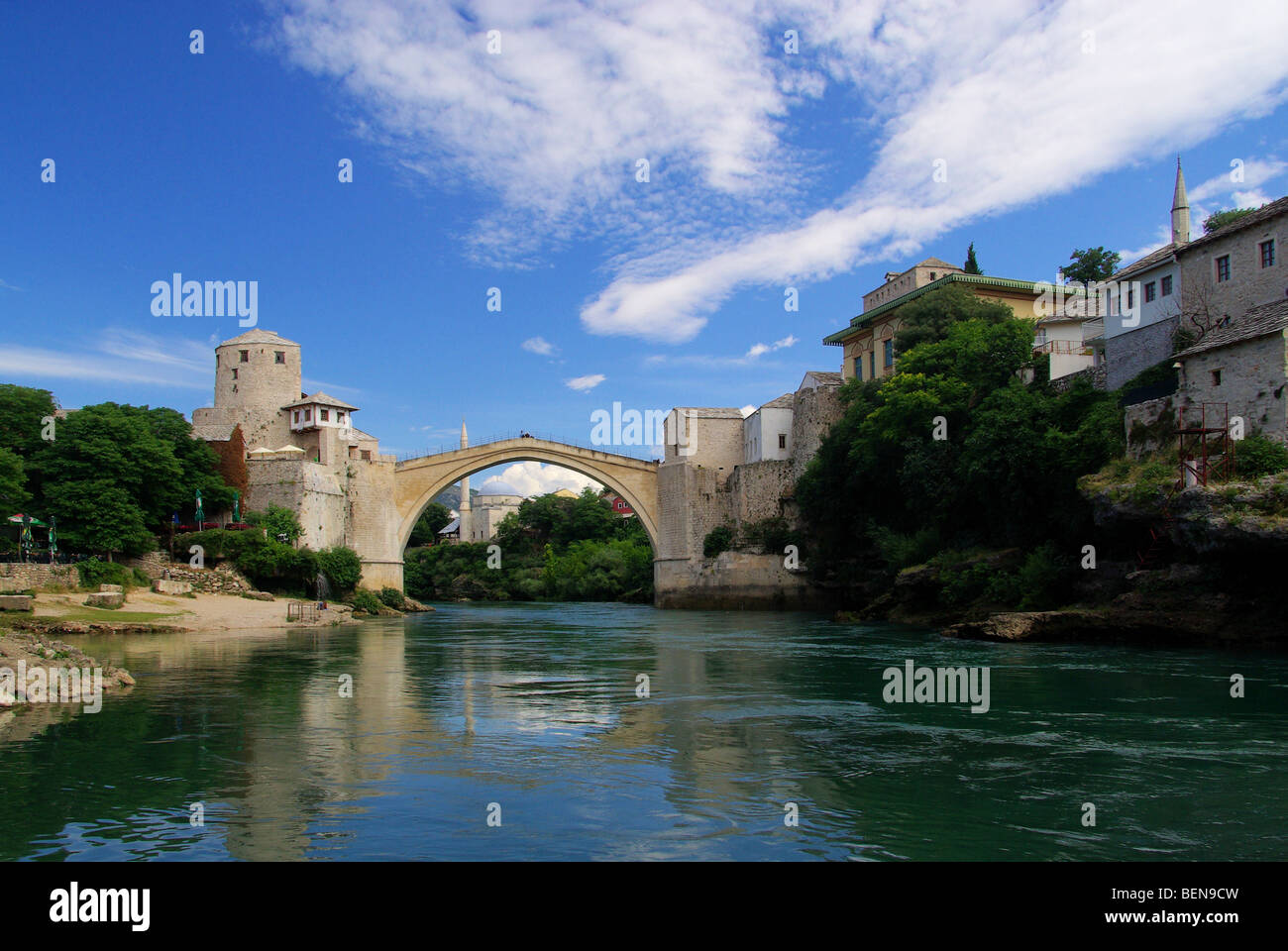 Mostar bridge and mosque hi-res stock photography and images - Alamy