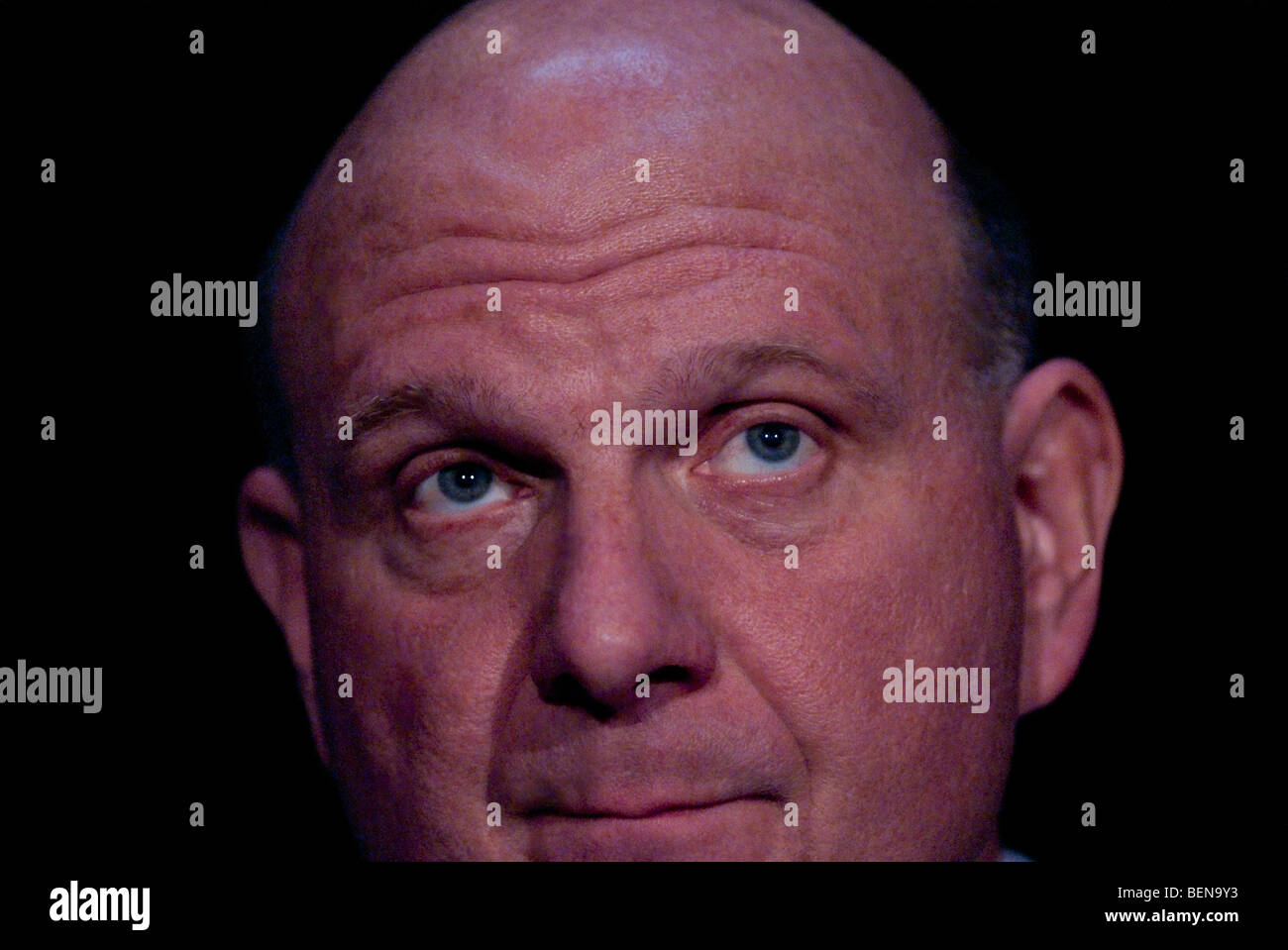 Steve Ballmer, Microsoft Chief Executive Officer, during his speech at ...